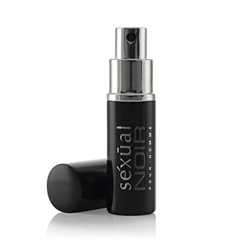 Michel Germain Sexual Noir Pour Homme Eau de Toilette Travel Spray, Top Notes of Italian Bergamot, Crisp Grapefruit, Cardamom, Mysterious Dark Natural Oils, 0.26 Fl Oz