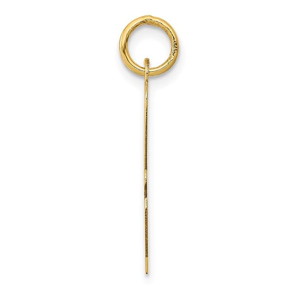 14K Yellow Gold Large Dainty Letter A Initial Name Monogram Necklace Charm Pendant Only