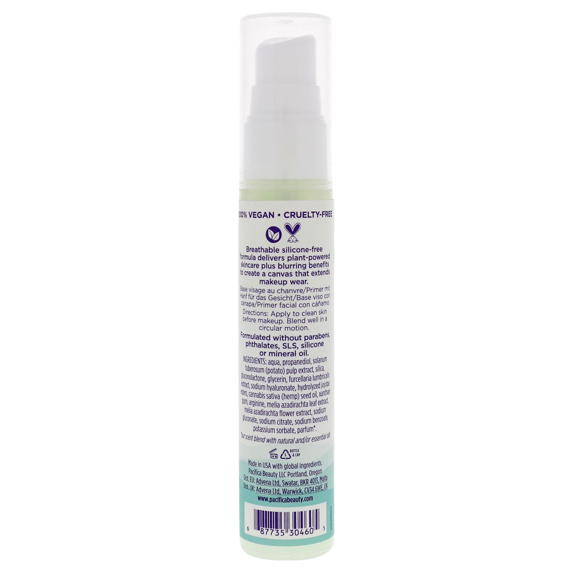 Pacifica Hemp Blur Pore Balancing Primer Women 0.8 oz