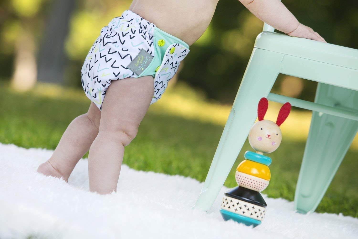 GroVia Organic All-in-One Cloth Diaper - Arctic