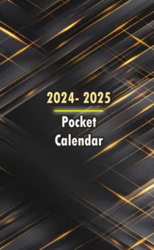 2024-2025 Pocket Calendar: Purse Size 4 x 6.5 - 2 Years Monthly Planner for Purse / from January 2024 to December 2025: each month/ 2 pages – ... Contacts, Pasword Log, Holiday ... and more