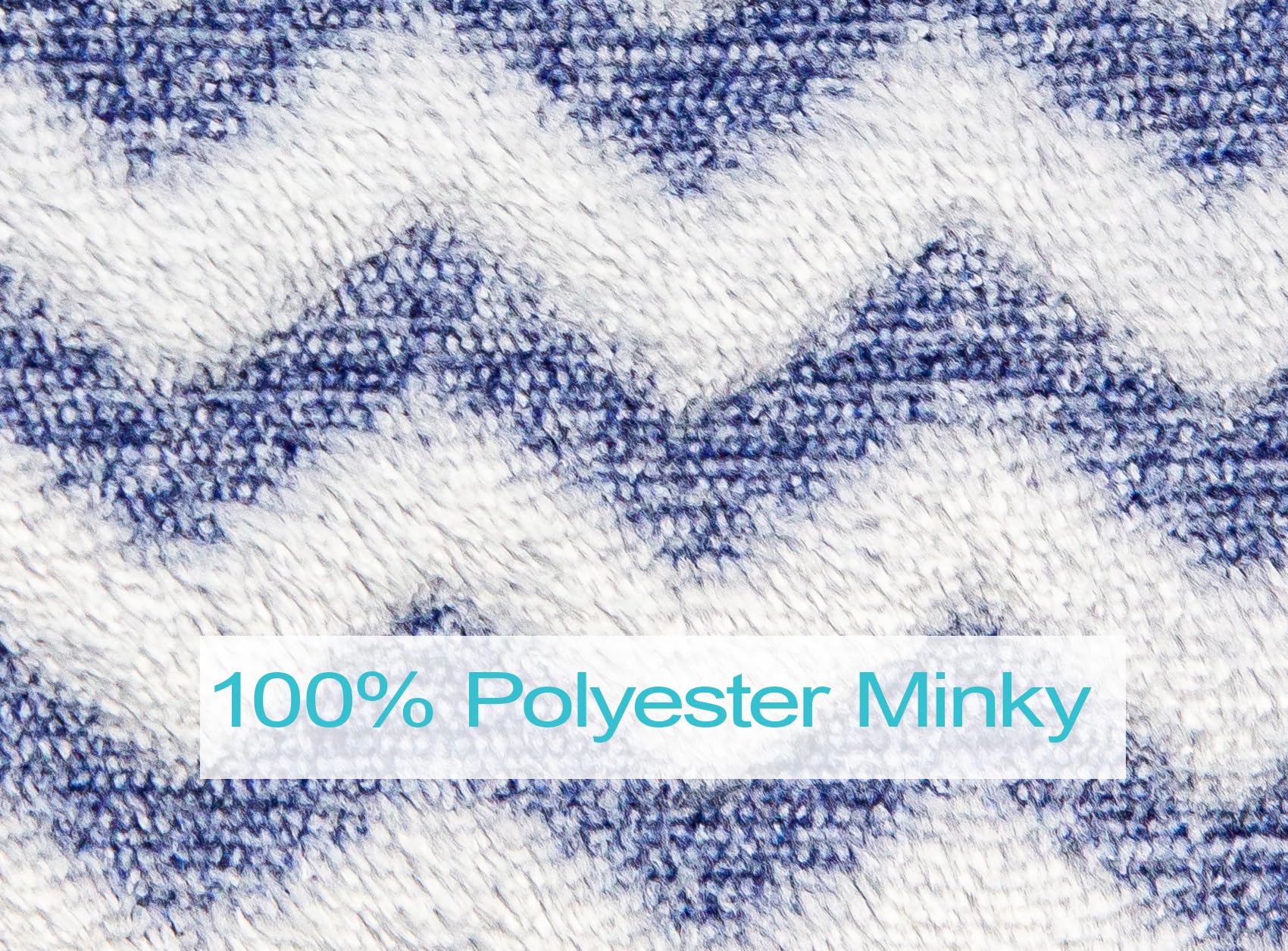 Niko Easy Wash Children's Car Seat Cover & Liner - Blue Chevron Minky - Great for Winter Weather - Universal FIT - Crash Tested - Waterproof SEAT Bottom - Mess Protection - Machine Washable