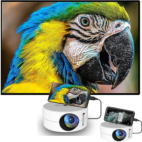 2023 Upgraded Version HD Movie Projector with WiFi & Bluetooth, 5G 9500 Lumens Multimedia Home Video Projector, Compatible with Phone/TV Stick/USB Full Wired Same Screen Phone