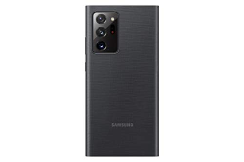 SAMSUNG Galaxy Note 20 Ultra Polyurethane Case, S-View Flip Cover - Lightweight, Black (US Version ) (EF-ZN985CBEGUS)