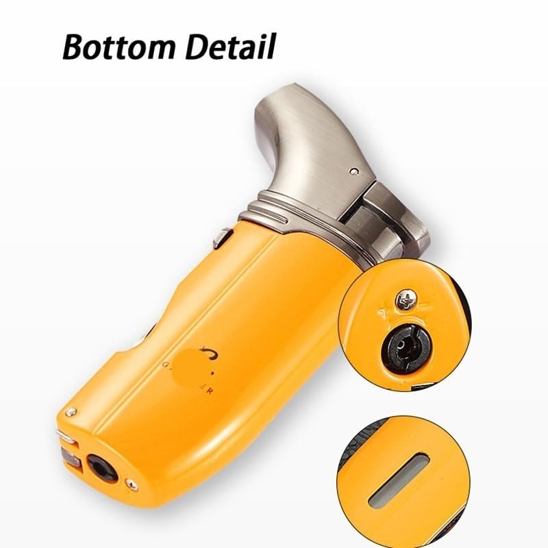 2024 New Lighter 3-Piece Set, Windproof Flame, Transparent Gas Window, Reusable, Suitable for Boyfriend, Girlfriend, and Daily Use (Color : C3)