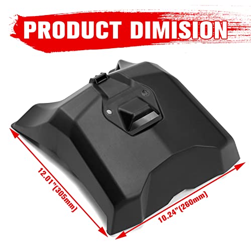 A & UTV PRO Snowmobile Low Profile Battery Compartment Cover Compatible with Ski-Doo Rev Gen4 Freeride Summit Accessories, Replace OEM # 860201505, Black, 1PCS