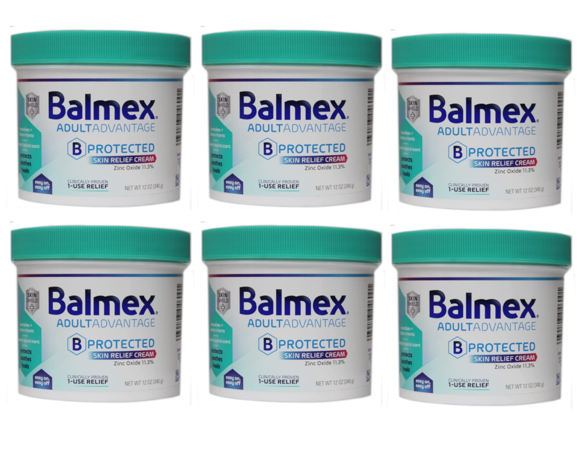Balmex Adult Care Rash Cream 12 oz (pack of 6)