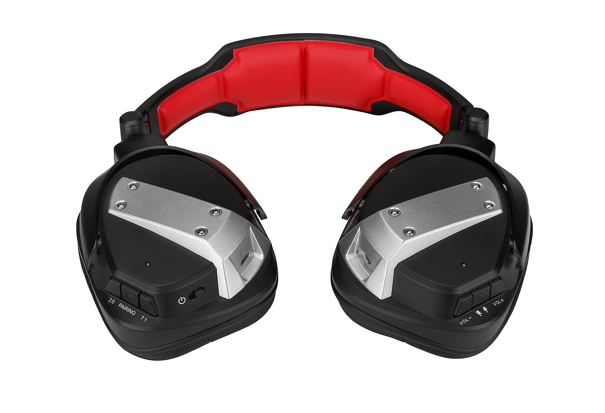 2.4G Wireless Gaming Headset Low Latency Foldable 7.1 Surround for PC Laptop Switch NS PS5 PS4 Not suitable for Xbox One Xbox Series X Games Detachable Noise Cancelling Microphone Memory Foam Earmuffs