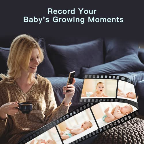 Baby Monitor with Camera and Audio,Add-one Camera for Arenti,2K Ultra HD WiFi Baby Camera,Night Vision,Lullabies,Cry Detection,Temp & Humidity Sensor,Two Way Talk,App Control(Single Camera)