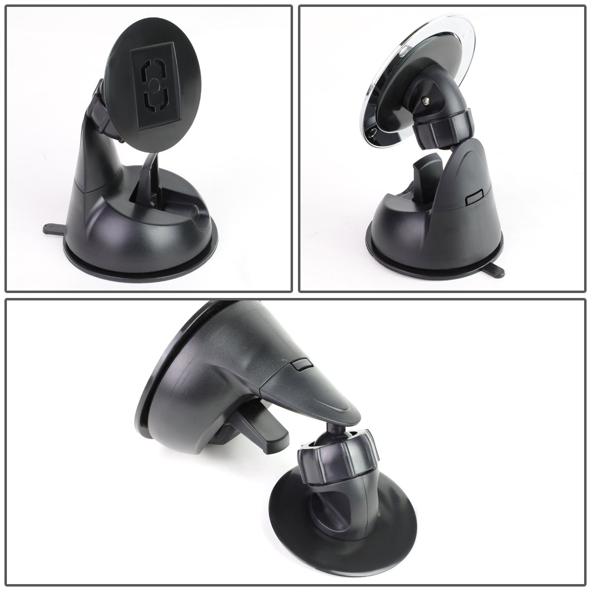 Auto Dynasty Adjustable 75mm Baby Infant Round Back Seat Mirror Rear View Monitor + Suction Cup Mounted Base