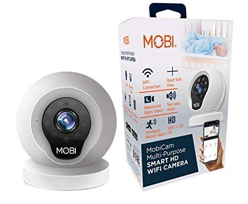 MobiCam WiFi Wireless Baby Camera Monitor, Hd Surveillance Video, Two-Way Talk, Night Vision Motion, Remote Surveillance Cam System, Smart Home Starter Kit Plus Smart Plug
