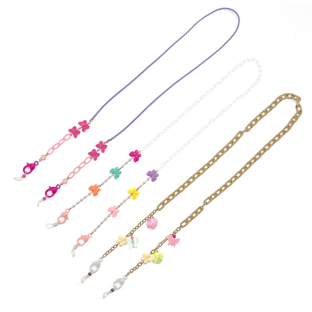 3pcs Kid Mask Chain - Glass Strap,Mask Chain,Sunglass Chain,Cute Design For Boys Girls (305)