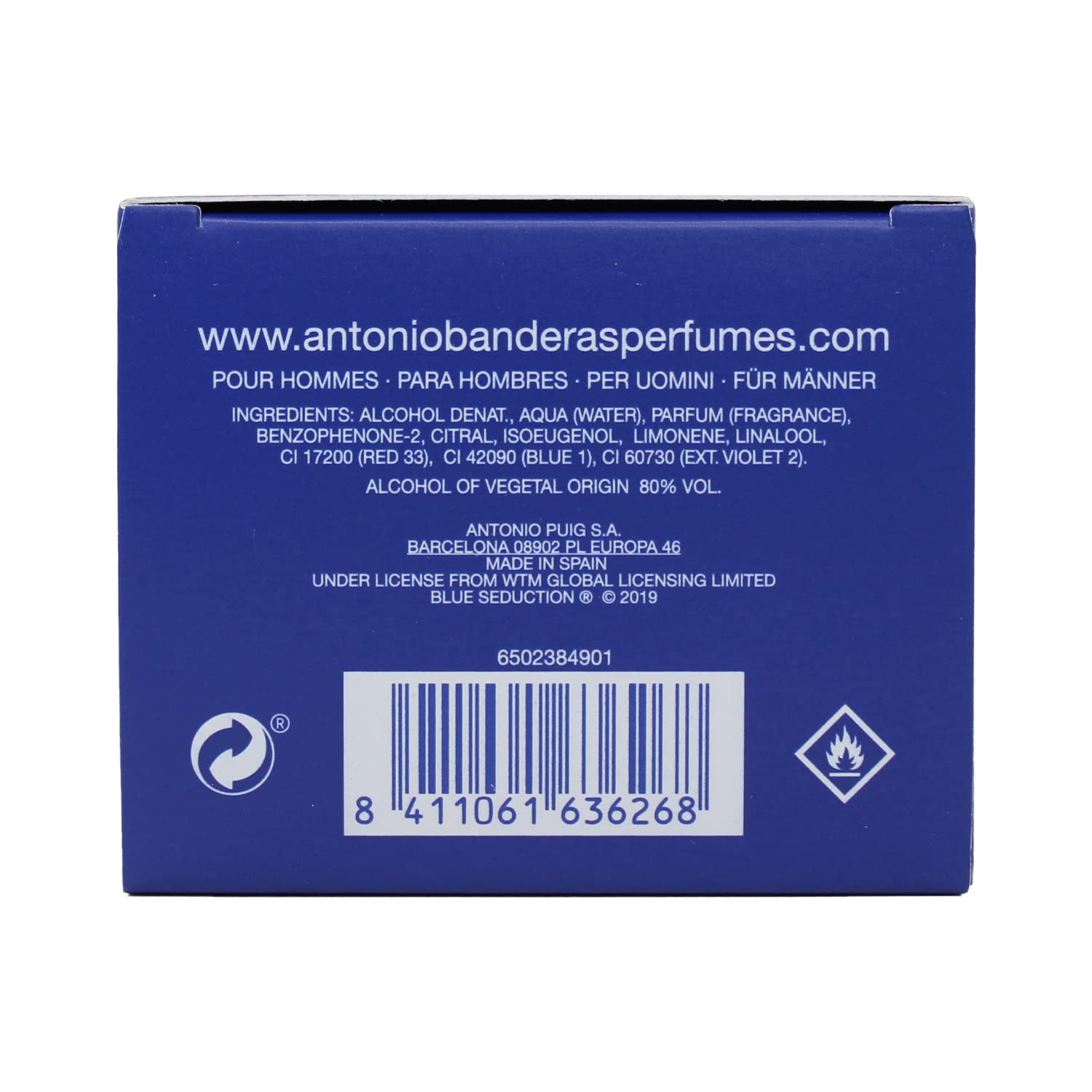 Blue Seduction by Antonio Banderas Eau De Toilette Spray 3.4 oz for Men