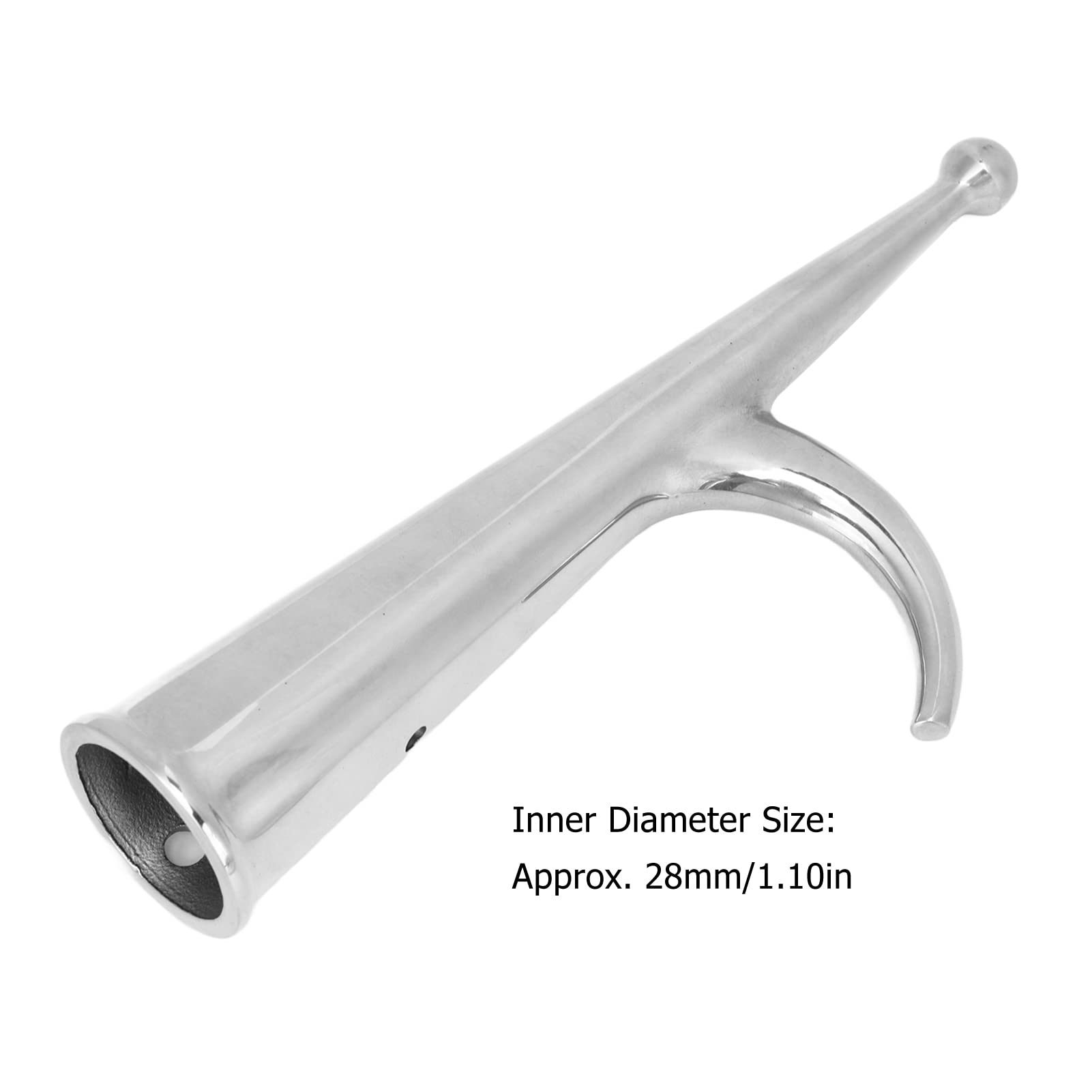 28mm Marine Boat Hook Head,Boat Deck Hardware 316 Stainless Steel Boat Hook Replacement for Mooring Yacht Boat Kayak Sailing Dock Anchor Hardware Accessories