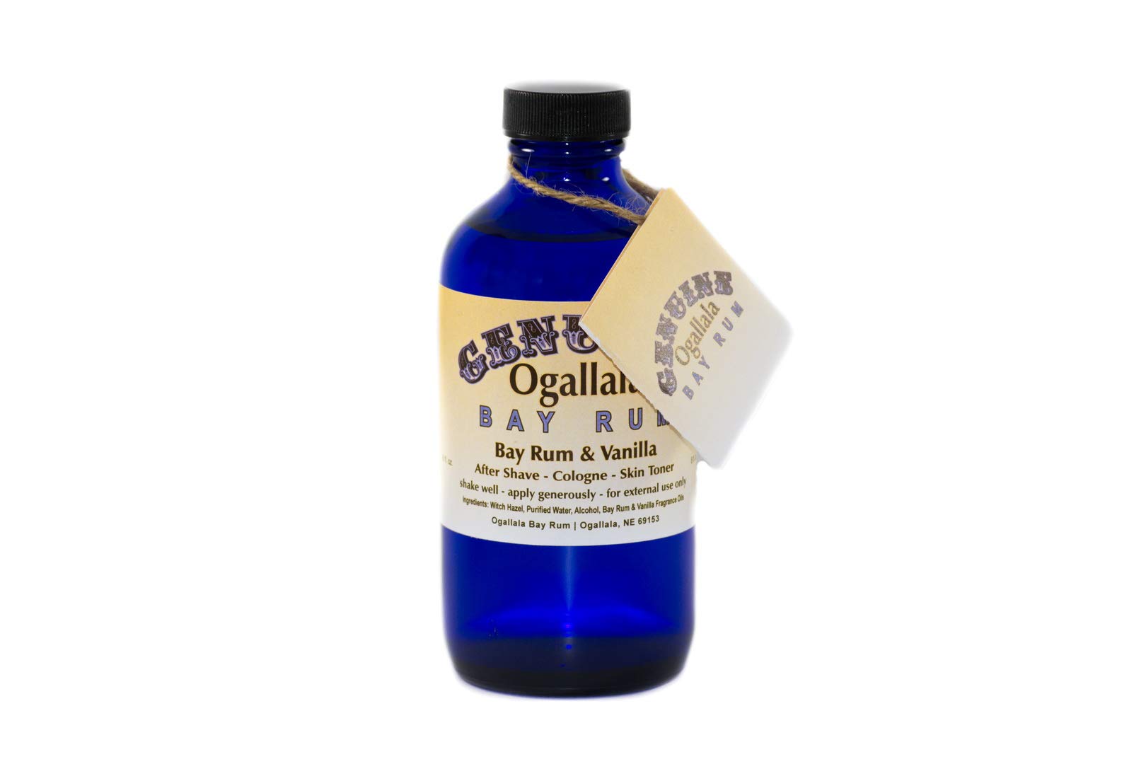 Ogallala Bay Rum Genuine Regular Cologne and Aftershave. 8 oz Bottles (Vanilla)