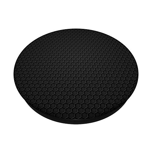 Carbon Fiber Carbon Weave Futuristic Black PopSockets PopGrip: Swappable Grip for Phones & Tablets