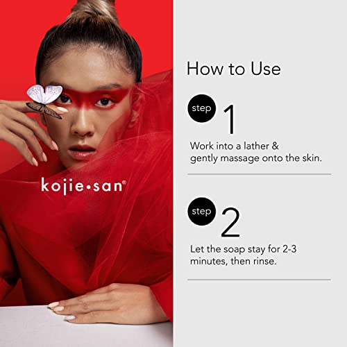 Kojie San Skin and Body Soap – Original Kojic Acid, Dark Spot Remover Soap Bar with Coconut & Tea Tree Oil – 3 x 65g Bars