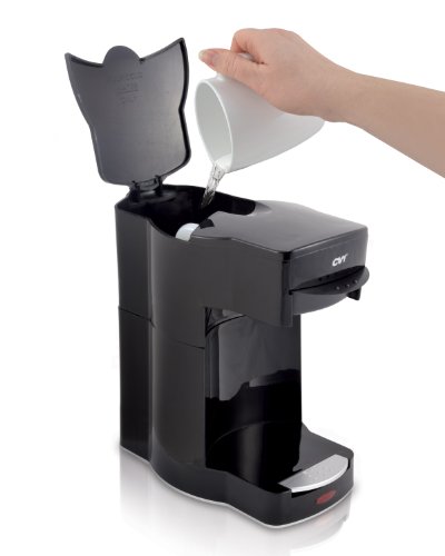 Café Valet Black Single Serve Coffee Brewer, Exclusively for use with Café Valet Coffee Packs