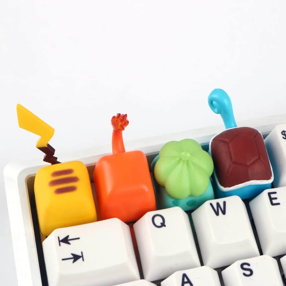 HFSECURITY Frog Seed Design Keycaps for Cherry Mx Switch Mechanical Gaming Keyboard by Resin Custom Handmade Key