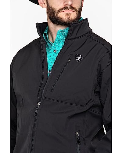 Ariat Men's Logo 2.0 Softshell Jacket, Black, LG