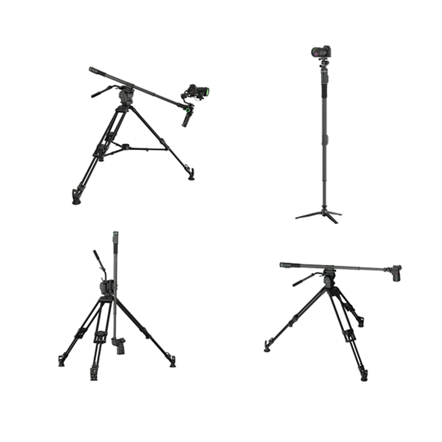 MOZA Slypod Pro Monopod Motorized Motion Camera Slider Accurate Position & Speed Control Extend Out 520mm Maximum Speed 40mm/s with Pan and Tilt Head & Tripod