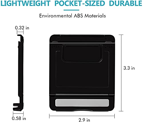 Cell Phone Stand 4 Pack, Tablet Stand Multi-Angle, Universal Phone Stand for Desk,Compatible Phone 13 12 Pro Plus All Android Smartphones,(Black)