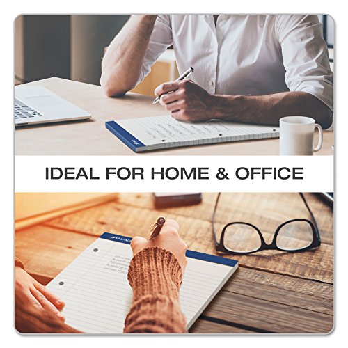 Ampad Evidence Dual-Pad Notepad 8-1/2" x 11-3/4", Legal Ruled, White, 100 Sheets/Pad