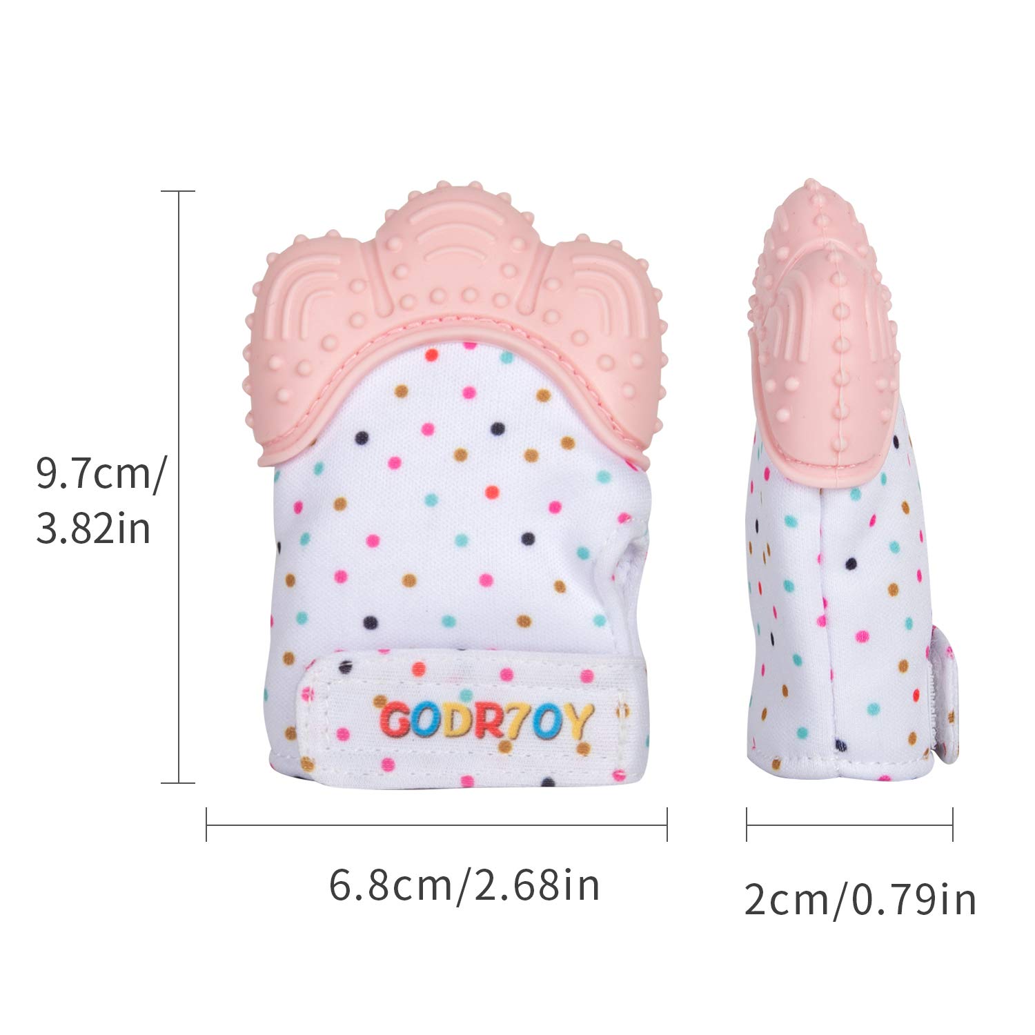 Baby Teething Mittens, Soothing Pain, for 0-6 Months Baby