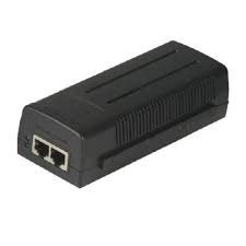 Hanwha Techwin PWR-P-POE30 Security Camera PoE Injector, 100 to 240 Volt AC, 50/60 Hz Input, 30 Watt, 7" Length x 2.38" Width x 1.96" Depth, Plastic Cap/Metal Adapter Plate, Black .RJ45 Connection.