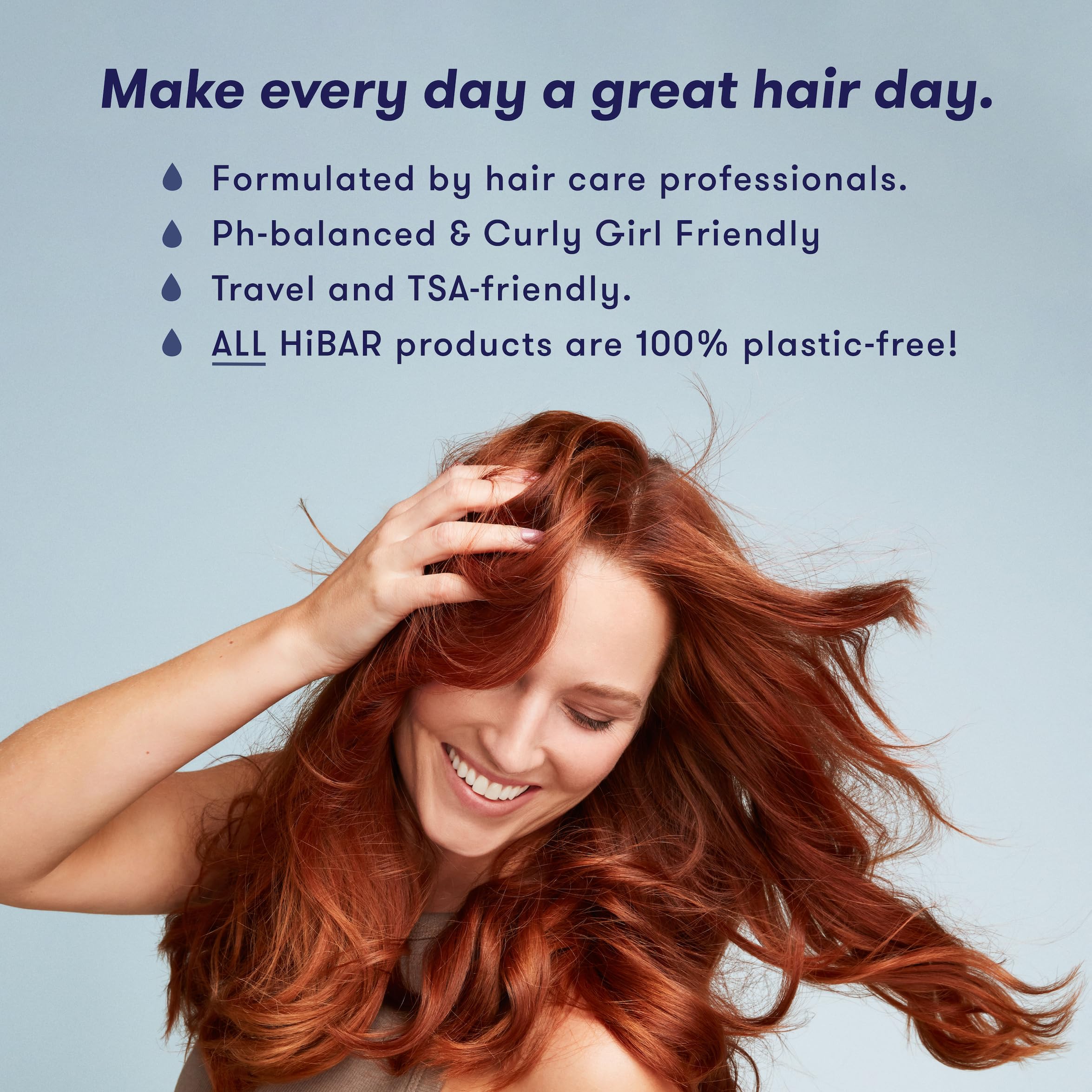 HiBAR Conditioner Bar, All Natural Hair Care, Plastic Free, Made with Eco Friendly Ingredients, Travel Size, Color Safe, Solid Sustainable Bars, Zero Waste (Maintain)