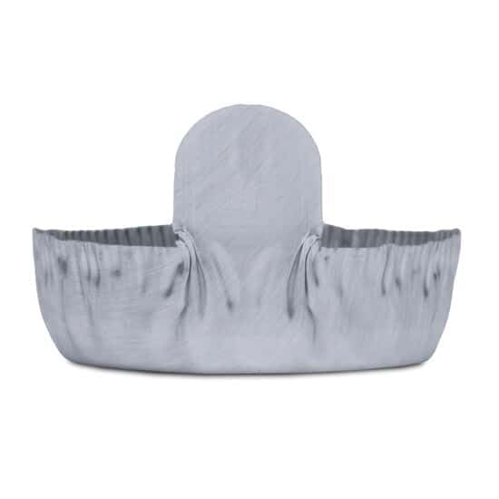 Cole-Parmer AO-01018-50 57 mm Aluminum Crimpled-Walled Weighing Dishes with Tab, 60 mL, 100/Pk
