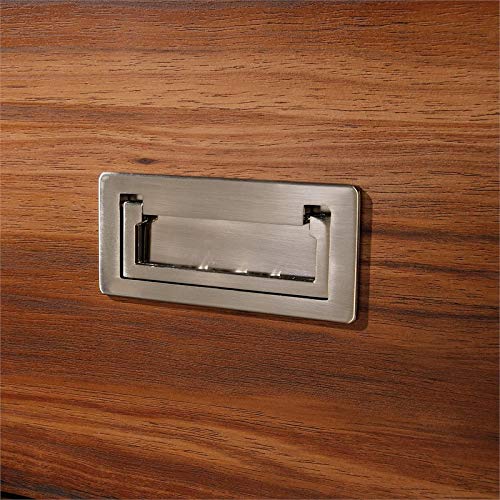 Sauder Vista Key 1-Drawer Wood Night Stand in Blaze Acacia