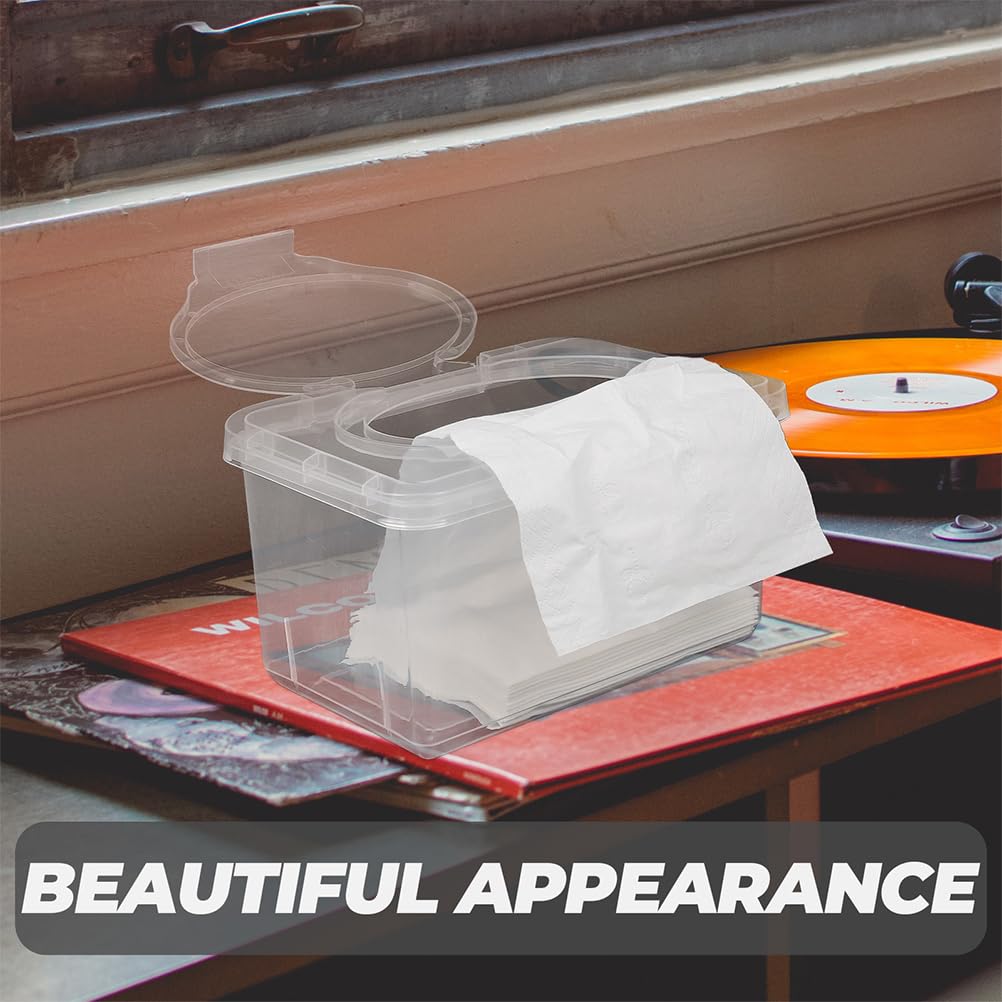 2pcs Box Baby Wipes Dispenser Portable Tissue Container Travel Refillable Wipe Box for Car Picnic Bathroom Living Room Outdoor Use
