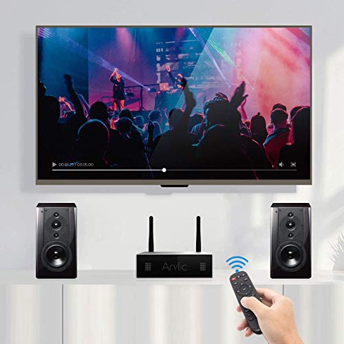 Arylic A50+ WiFi & Bluetooth Home Amplifier,TPA3116 with 50+50W 24V DC/2.0 Stereo Channel,Airplay 1 DLNA,Multiroom/multizone Sync, HiFi Audio Streaming Integrated for Speakers