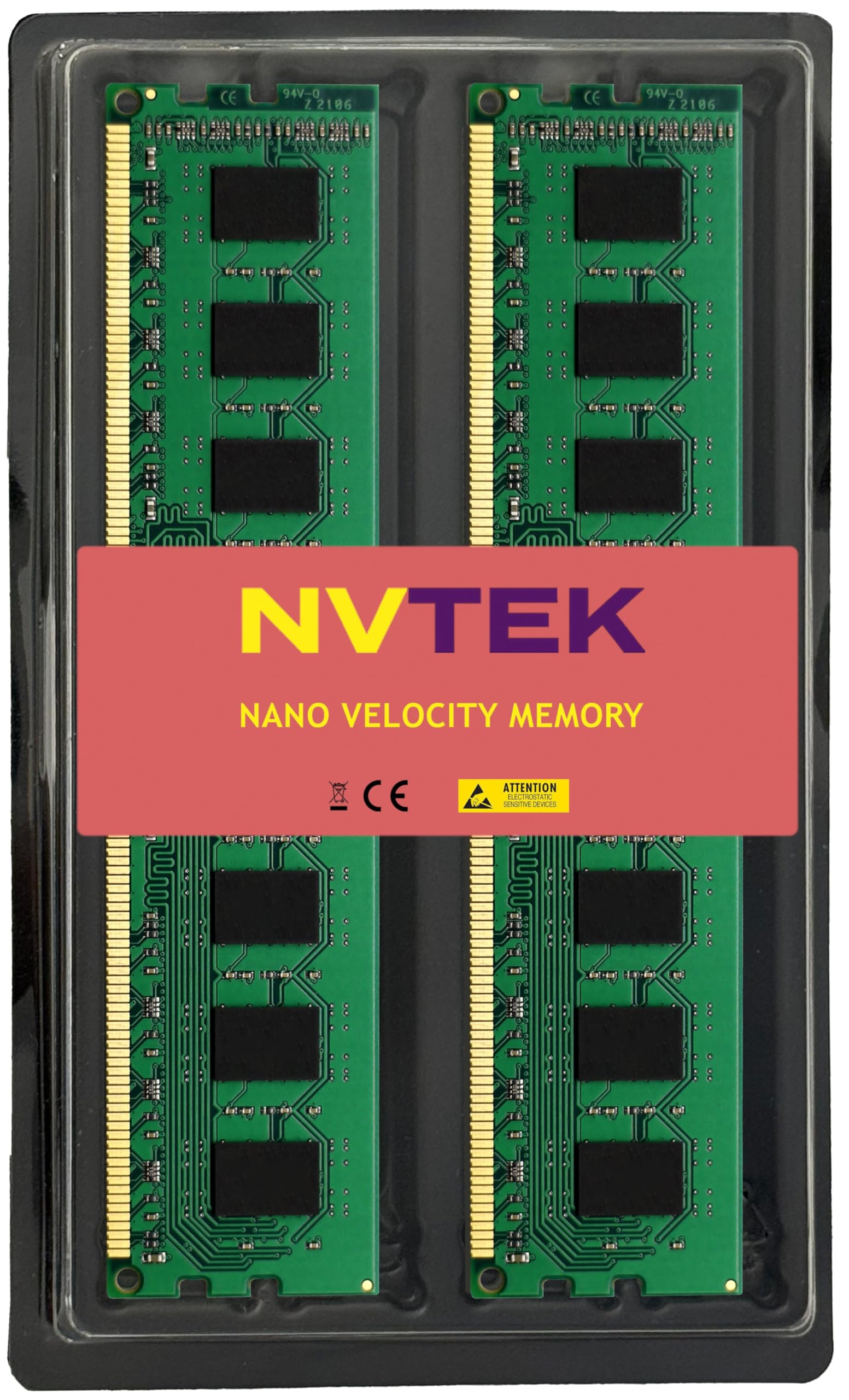 NVTEK 16GB (2X8GB) DDR3 1600MHZ PC3-12800 UDIMM 2Rx8 1.35V 240-PIN Non-ECC Unbuffered Desktop PC Computer Memory KIT