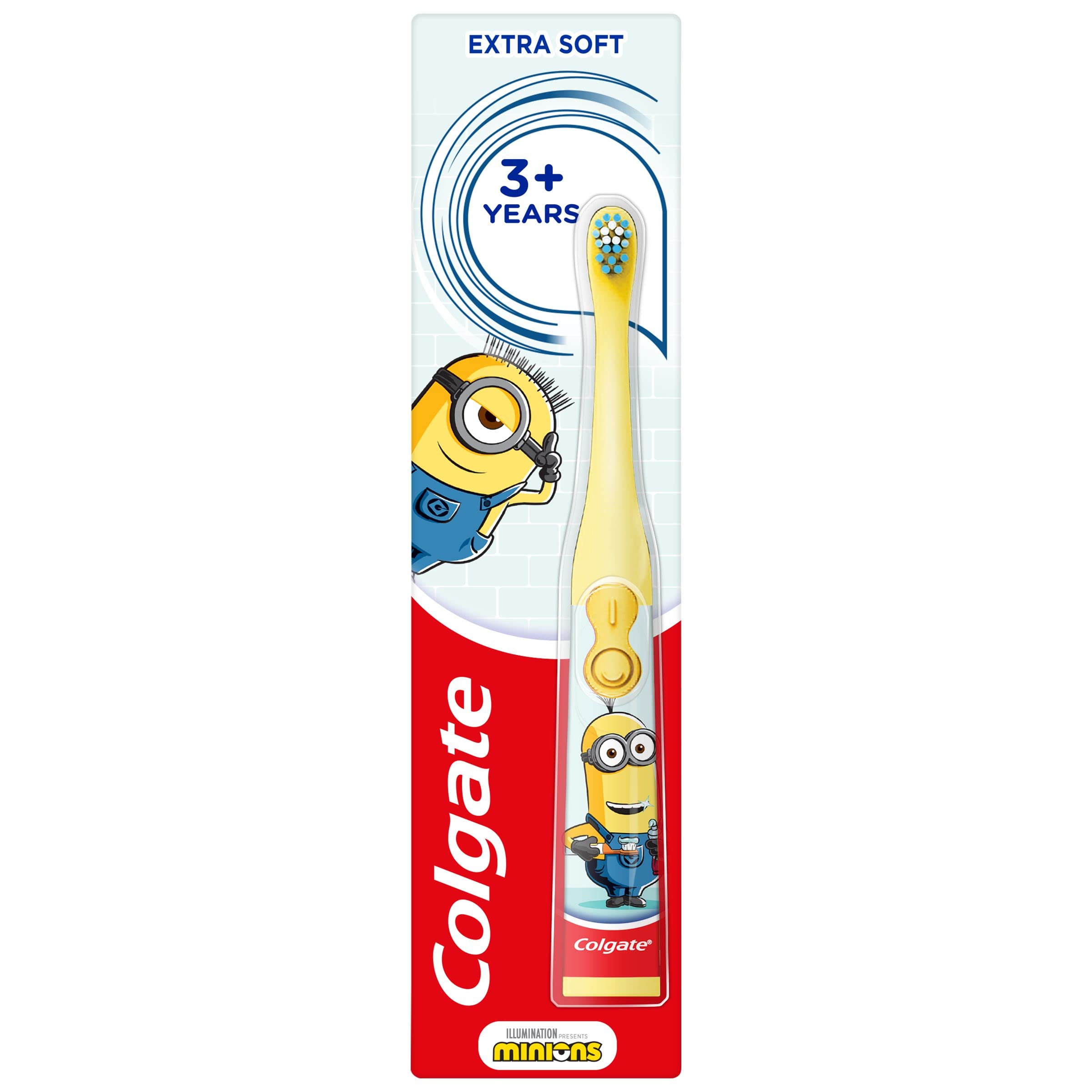 Colgate Minions Extra Soft Battery Toothbrush, Assorted