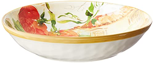 Certified International Corp Piazzette Serving/Pasta Bowl 13" x 3", Multicolor