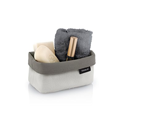 blomus Reversable Storage basket, sm, sand-taupe, Synthetic fibre, H 7 cm, B 9 cm, T 14 cm
