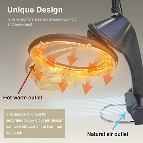 Hair Dryer Hood 360 Degree Rotation Hair Heating Styling Machine Hair Salon Elitzia ETFDXL02 (Wall-Mounted)