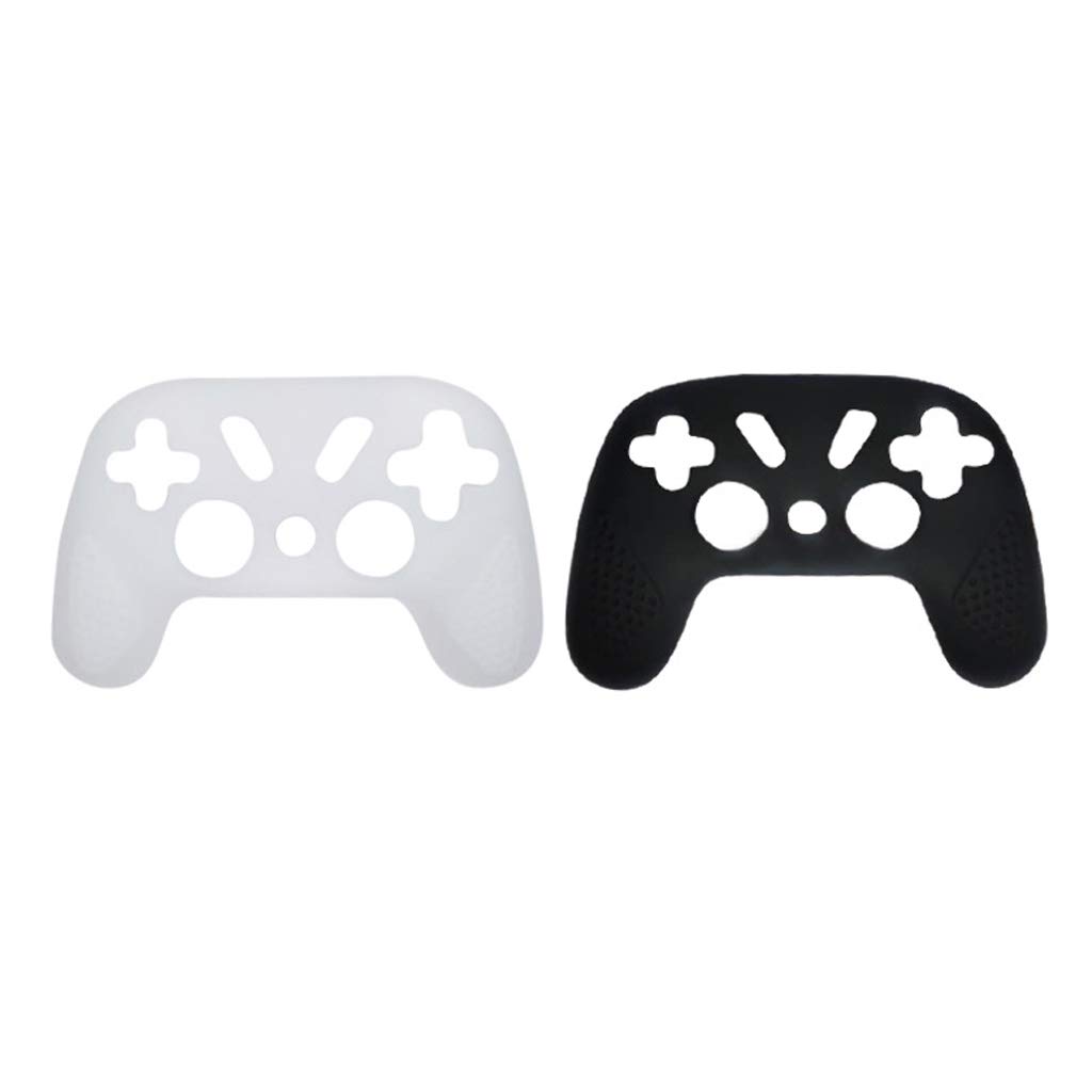 angwang Game Controller Protective Cover Sleeve Case Soft Silicone Skin for -Google Stadia Premiere Edition Gamepad Black 17x11cm