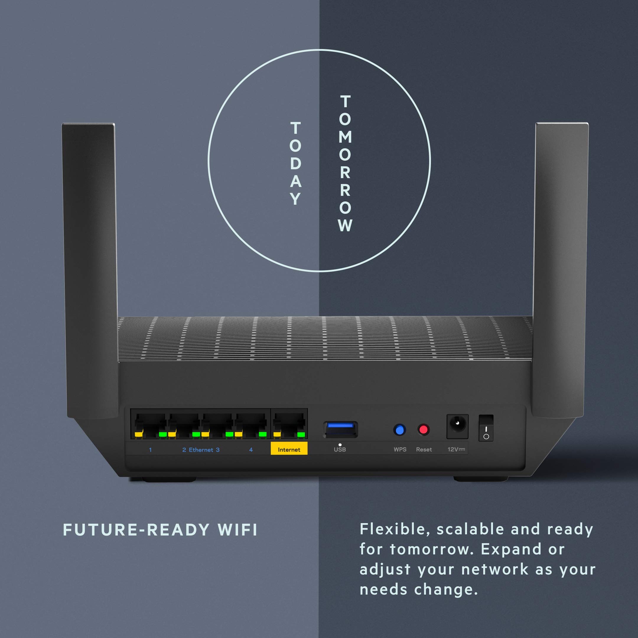 Linksys MR7350 Mesh Wi-Fi Router (Wi-Fi 6 Router, Dual-Band Wireless Mesh Router for Home Mesh Network) Future-Proof Fast Wireless Router (Renewed)