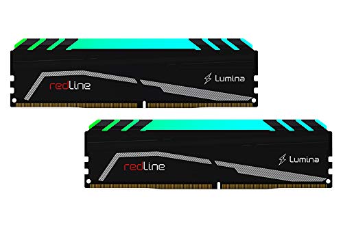 Mushkin Redline Lumina – DDR4 RGB Gaming DRAM – 32GB (2x16GB) UDIMM Memory Kit – 3600MHz (PC4-28800) *CL-16* – 288-pin 1.4V Desktop RAM – XMP Ready – LED Heatsink – (MLA4C360GKKP16GX2)