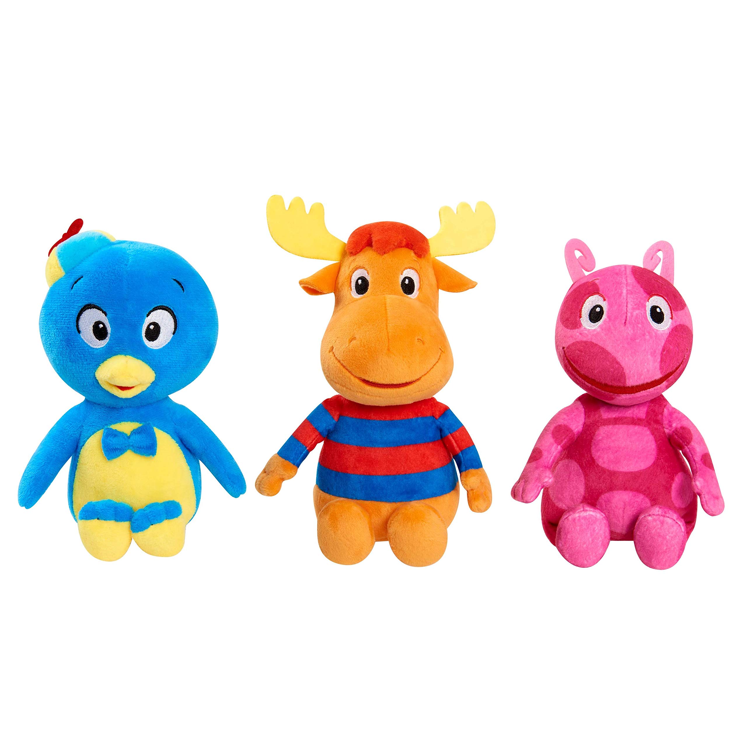 Backyardigans 7-inch Small Bean Plush Stuffed Animal, Tyrone, Moose, Bean Filled Bottom, Kids Toys for Ages 3 Up by Just Play