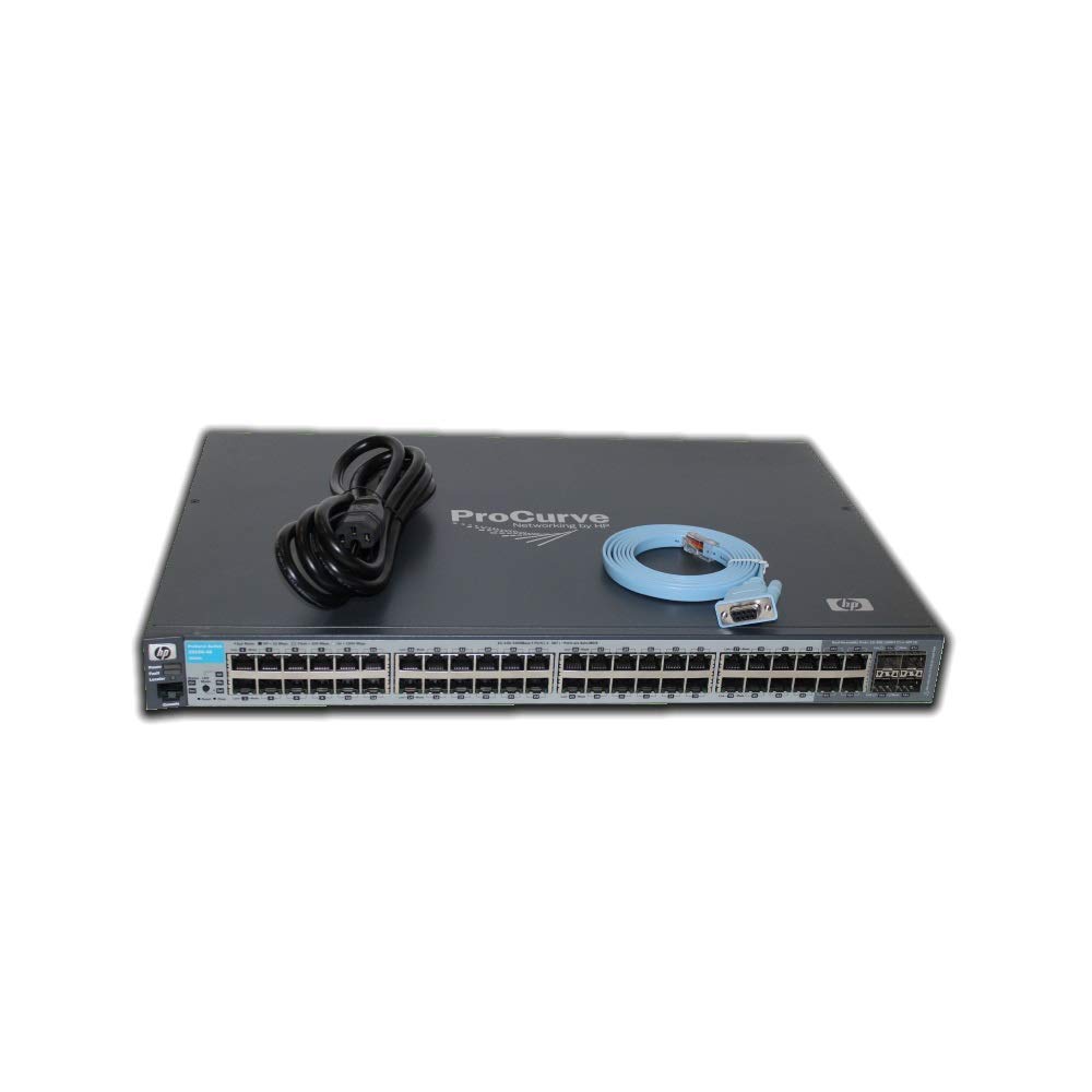 HP Procurve 2510G 48 Ports 4X SFP Switch w/Ears (Renewed)