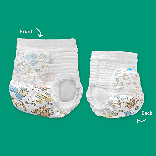 Hello Bello Premium Training Pants Size 2T-3T I 25 Count of Disposeable, Gender Neutral, Eco-Friendly, and Potty Training Underwear with Snug and Comfort Fit for Toddlers on the Move I Li'l Barkers