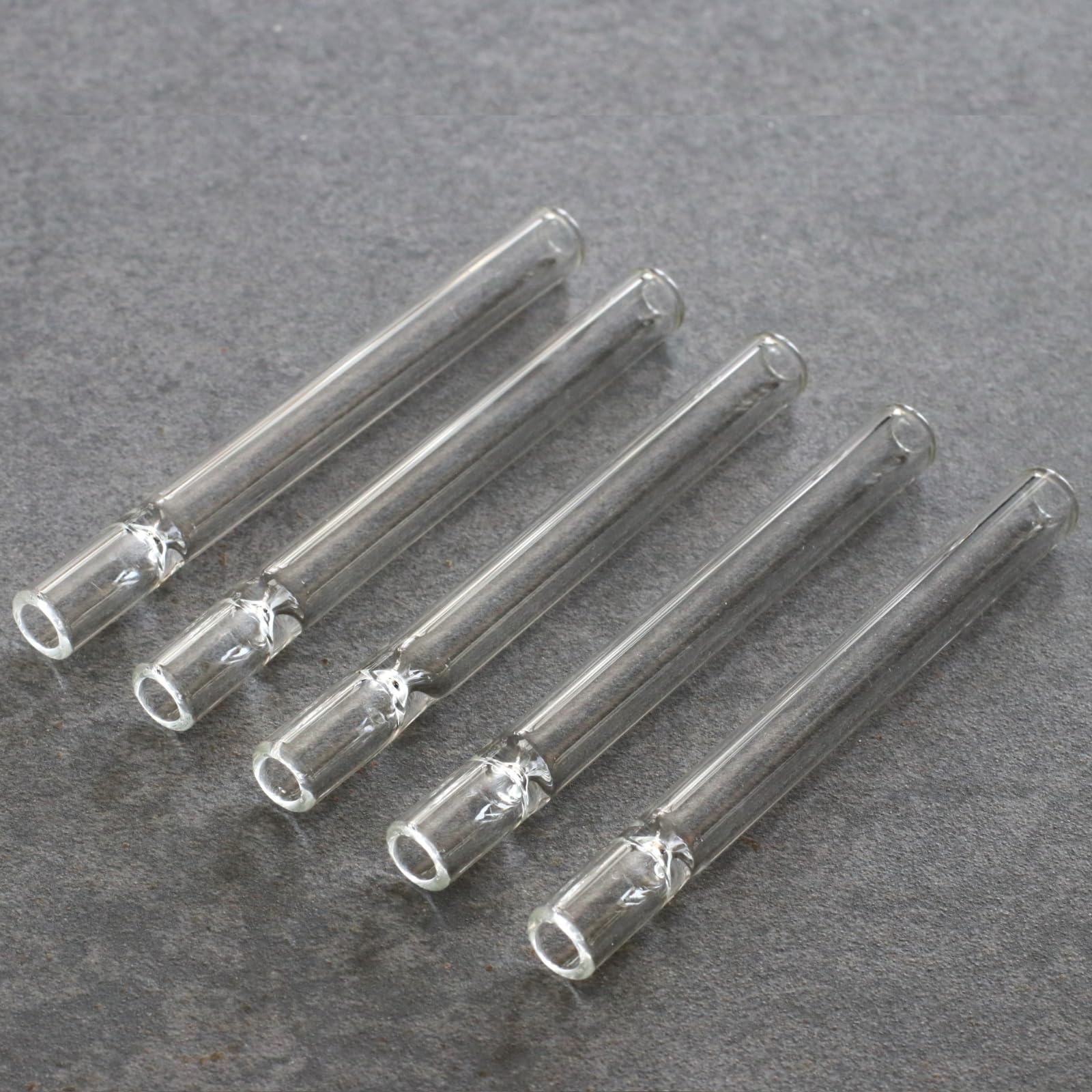 5 Pcs Transparent Glass Tube Test - Science and Lab Experiments 1.2cmx10.5cm Tubes