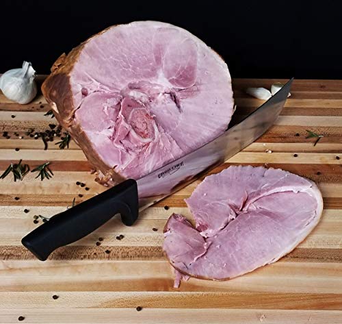Ergo Chef Prodigy Series 12-Inch Cimeter - Curved High Carbon Stainless Steel Blade - Breaking Knife - Butcher's Meat Knife, Ergonomic Non-Slip Handle, Black