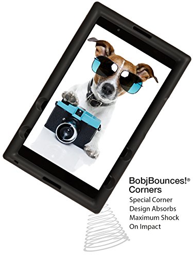 Bobj Rugged Case for Lenovo Tab 4 8 inch only TB-8504F or TB-8504X (NOT for TB-8304F or Plus Model TB-8704) - BobjGear Custom Fit - Patented Venting - BobjBounces Kid Friendly (Bold Black)