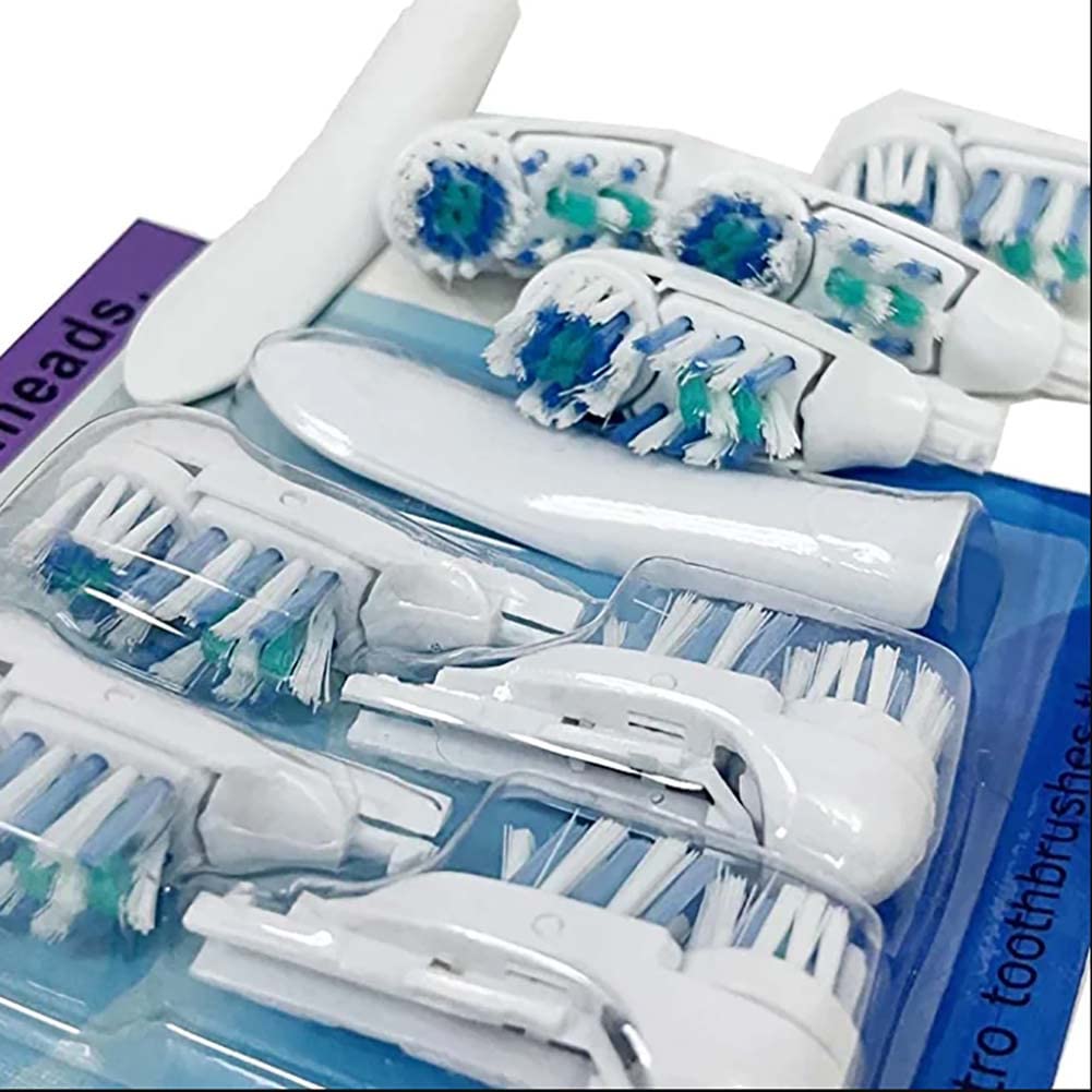 4Pcs Sensitive Replacement Toothbrush Heads, fit for Oral-B 4732 3733 4733, Crisscross Bristles and Rotating Powerhead
