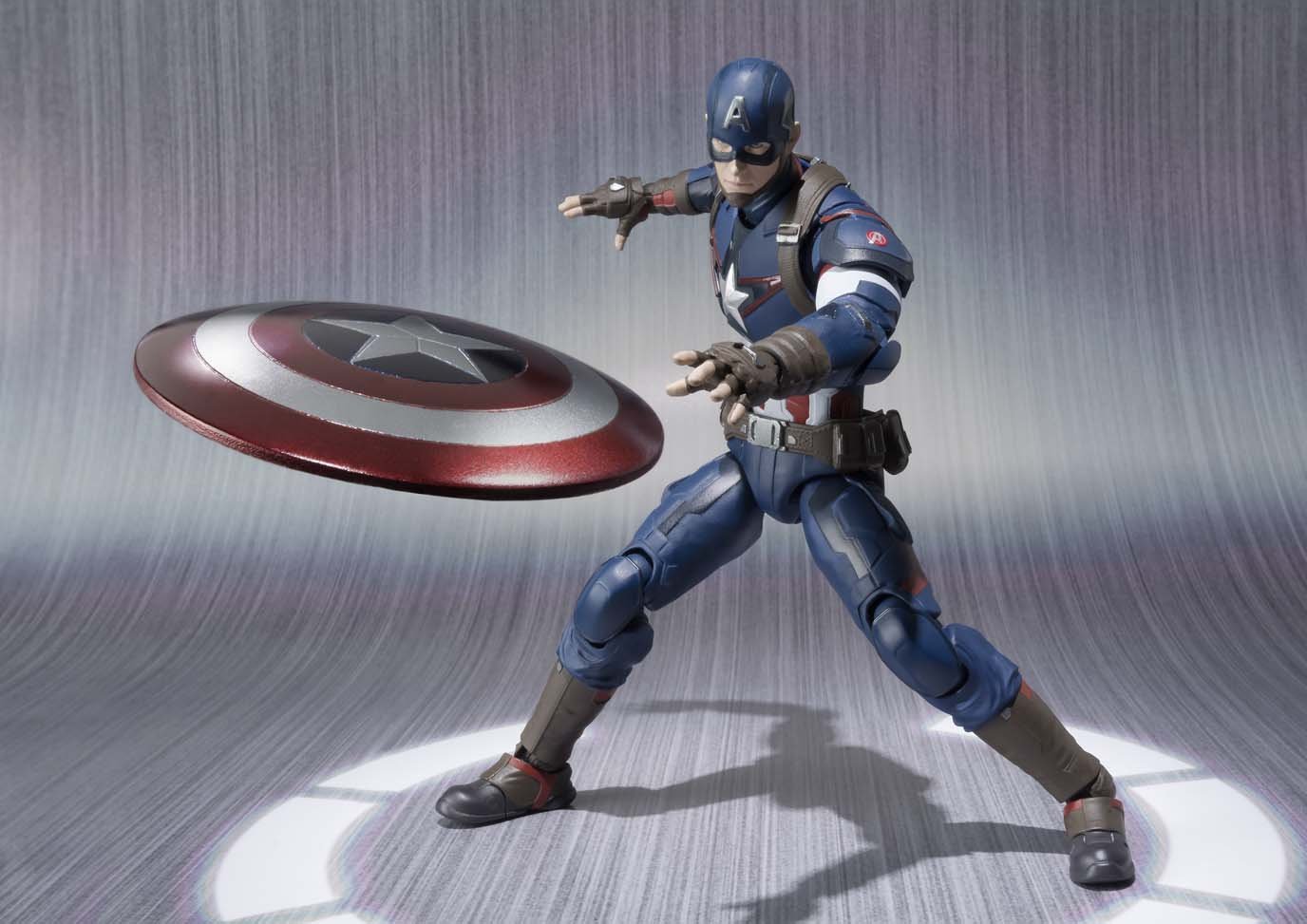 Bandaï SH Figuarts Avengers Captain America About 155mm ABS u0026 PVC Painted Action Figure